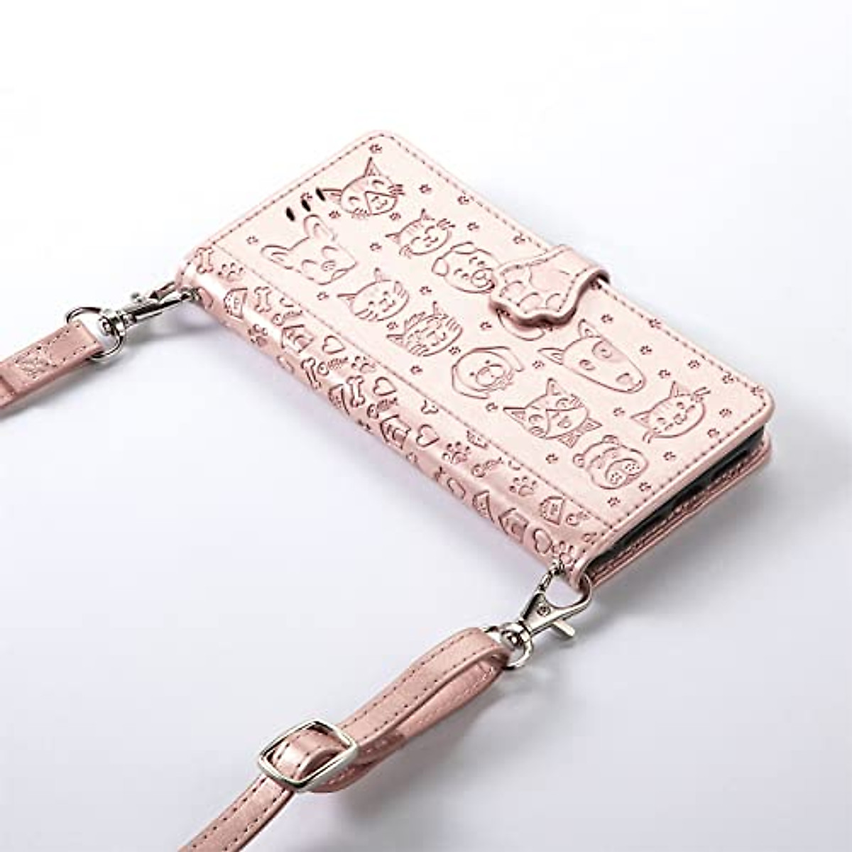 HUANGTAOLI Crossbody Shoulder Strap Flip Case for Samsung Galaxy S9 Plus, Magnetic Closure Kickstand Flip Phone Case for Samsung Galaxy S9 Plus