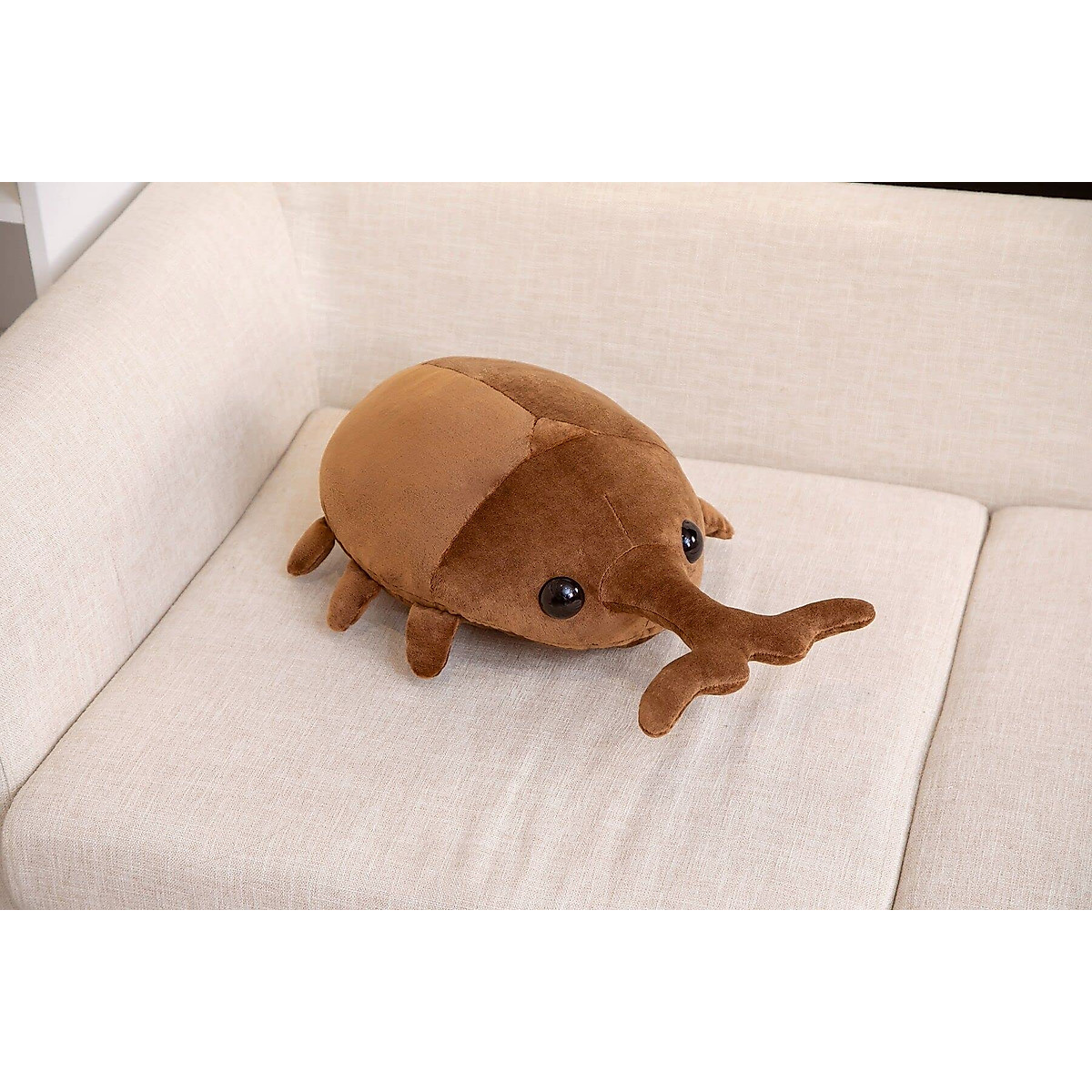 RONOSEN Beetle Plush Toy Plush Pillow Doll Insect Beetle Plush Toy Pillow Stuffed Toy Plush Pillow Children Children Girls Boys Baby (50CM, Brown)