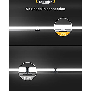 Ensenior 10 Pack 4 FT Led Shop Lights, 6000K Clear White, 5000LM Super Bright, 36W Equivalency 468W, Commercial Bay Lighting, U-Shaped Linkable Shop Lights Plug in for Garage, Workshop, FCC Certified