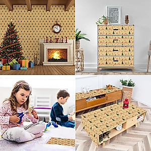 BOENFU Christmas Wrapping Paper, 8 Sheets Recyclable Kraft Paper for Xmas, 70x50CM in Folded Gift Wrap Paper