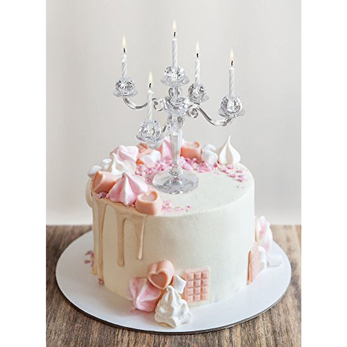 Fancy That 5228997 Cake Candelabra Birthday Holder with 9 Candles, 6.566, Assorted