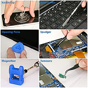 STREBITO Electronics Precision Screwdriver Sets 142-Piece with 120 Bits Magnetic Repair Tool Kit for iPhone, MacBook, Computer, Laptop, PC, Tablet, PS4, Xbox, Nintendo, Game Console