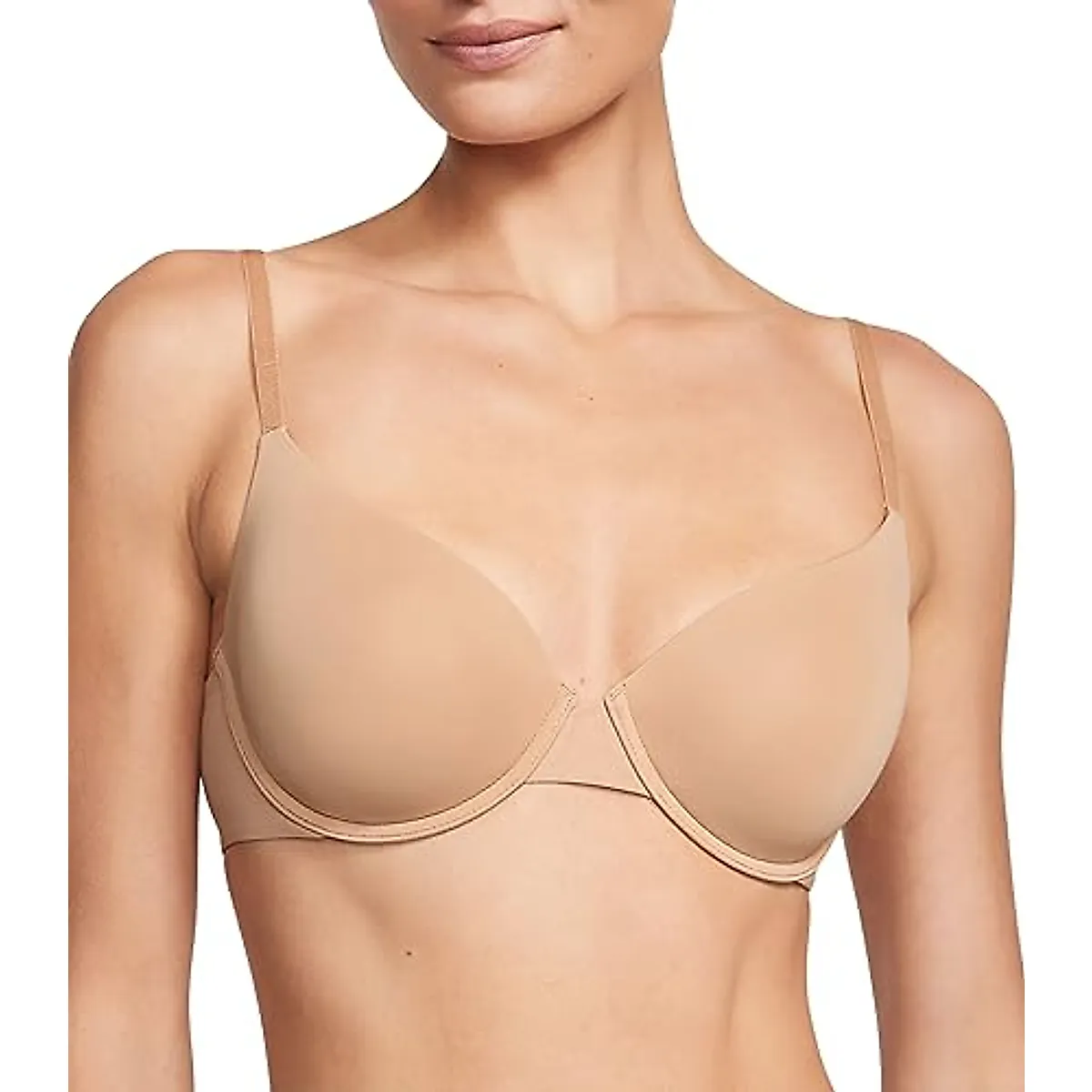 Victoria's Secret T Shirt Demi Bra, Lightly Lined, Smoothing, Bras for Women, Beige (34C)