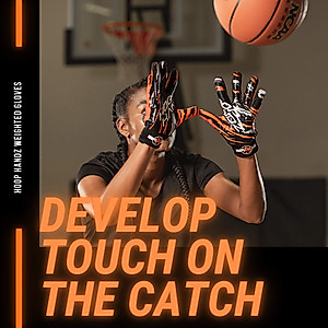 HOOPSKING Hoop Handz Weighted Basketball Dribbling Gloves