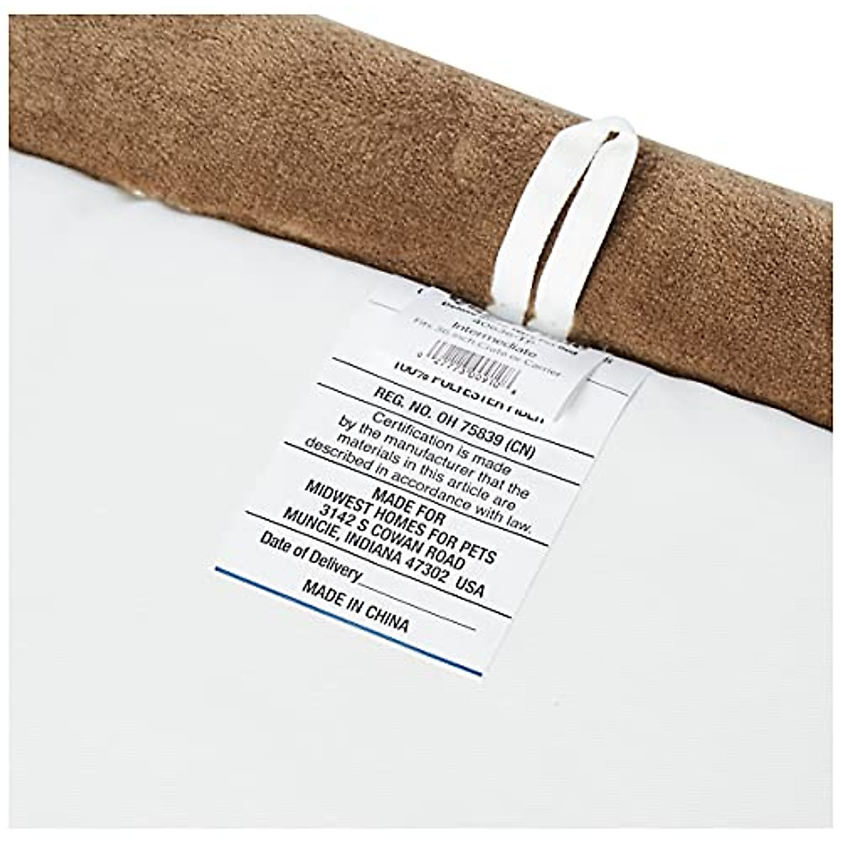 Midwest Homes for Pets Deluxe Micro Terry Pet Bed, Dog Bed & Crate Mat, Taupe