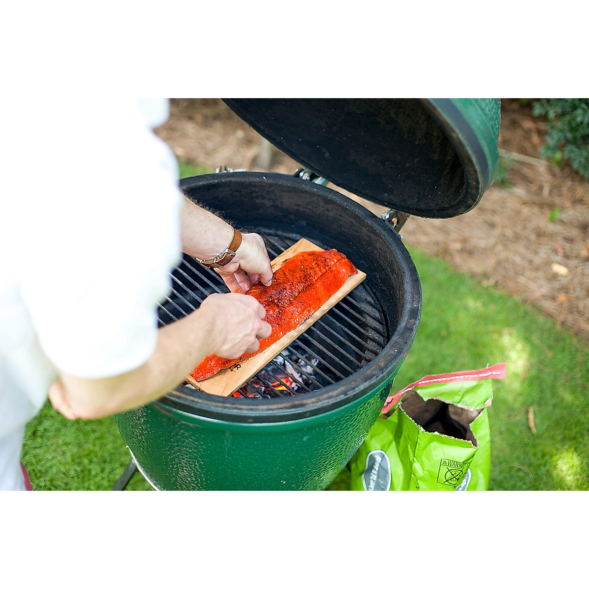 Fire & Flavor FFPD110, Cedar Planked Salmon, Sustainably Sourced & Certified, 2-Pack, 11 inch, 15 inch, Brown