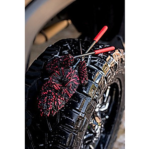 Liquid X Original Wheel Woolies Brushes 3 Piece Kit - Includes Angled Caliper Spoke Brush - USA Made - Black - New & Improved