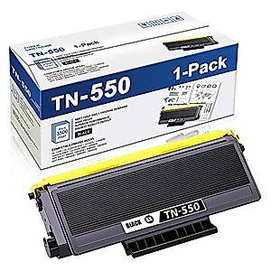 MaxColor TN550 1 Pack Black,Compatible TN550 Toner Cartridge Replacement for Brother HL5240 5250DNDNT 5270DN MFC8370 8460N 8470DN DCP8060 8080DN 8085DN Printer Toner Cartridge