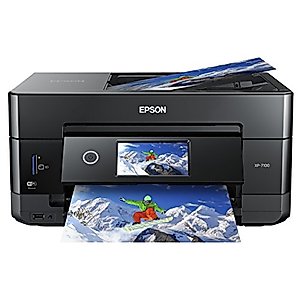 Epson Expression Premium XP-7100 Wireless Color Photo Printer with ADF, Scanner and Copier. Full 1-Year Limited Warranty (Renewed Premium),Black