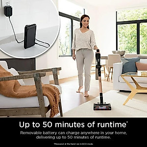 Shark IZ840H Cordless Stick Vacuum with Clean Sense IQ Includes Bonus VM200 Pro Cordless Hard Floor Vacuum Mop (Renewed)