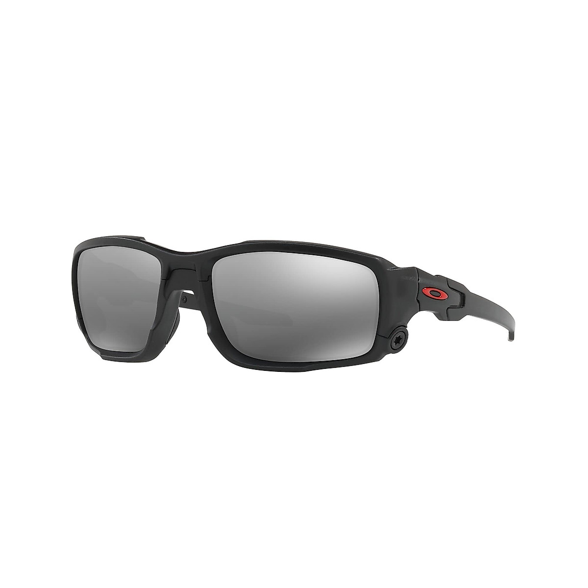 Oakley Men's OO9329 Ballistic Shocktube Rectangular Sunglasses, Matte Black/Black Iridium, 61 mm