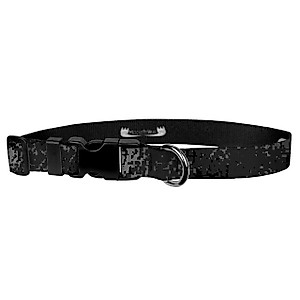 Moose Pet Wear Dog Collar - Patterned Adjustable Pet Collars, Made in the USA - 3/4 Inch Wide, Medium, Digi Camo Dark