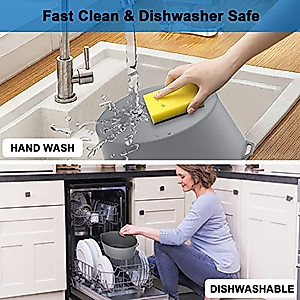 Slow Cooker Liners Fit 7-8 Quart Oval Crockpot, Reusable Silicone Crock Pot Liners Food Grade Slow Pot Accessories for Replacing Disposable Liners, Easy to Clean & Leak-Proof