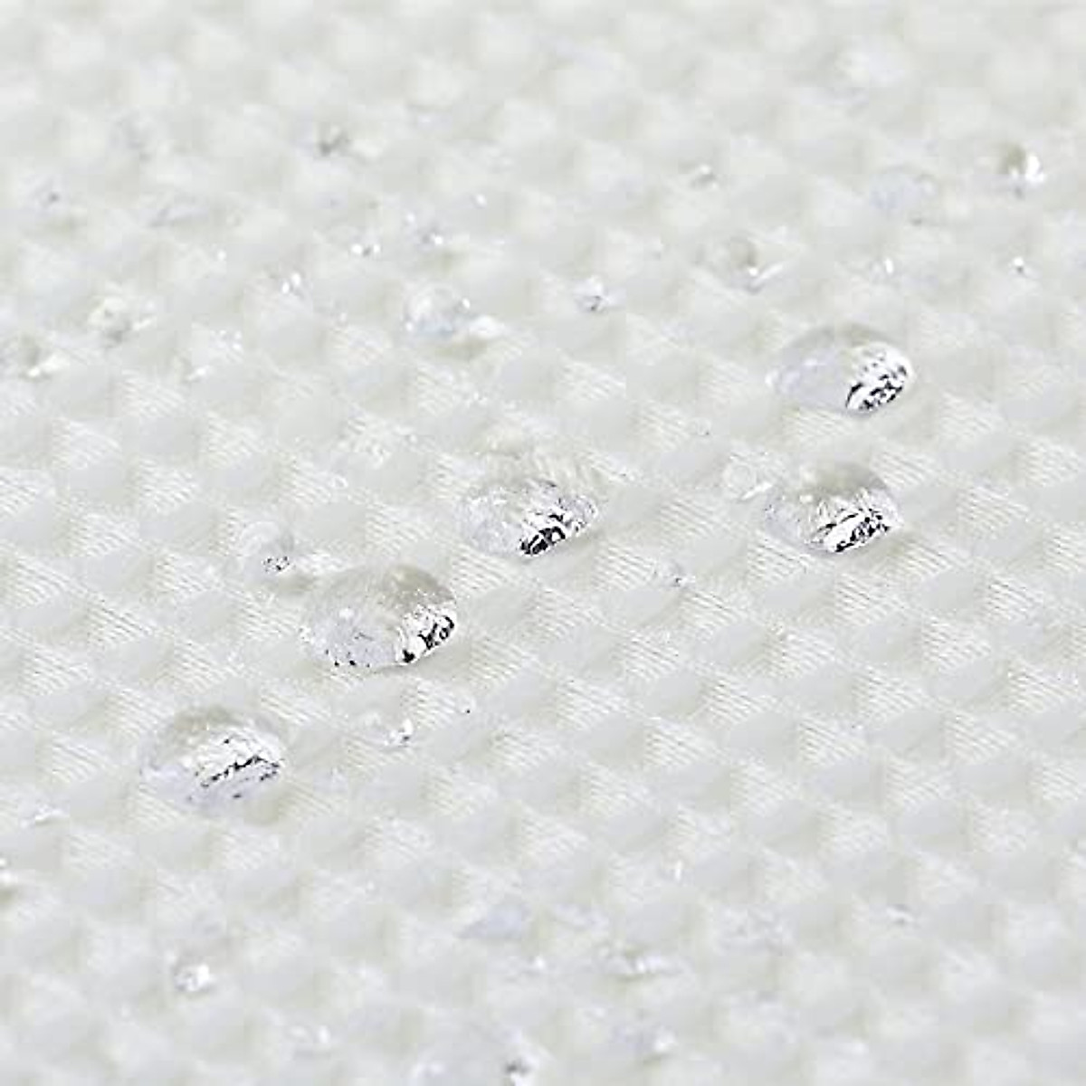 GlowSol Cream Valance for Kitchen Waffle Fabric Curtain Water Resistant Valance for Bathroom Short Cafe Valance, Cream, 60W×15L