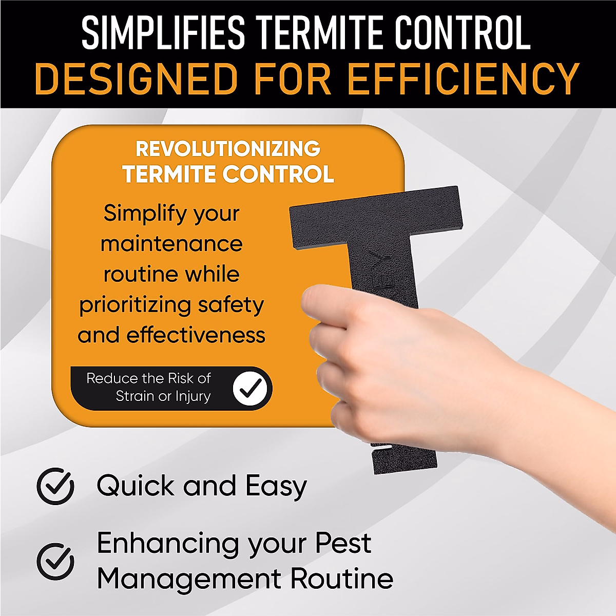 SplashNColor Termite Bait Stations Key & Hook Tool for Sentricon - Easy-Open Termite Bait Station Key, Comfort-Grip Design for Safe, Efficient Bait Retrieval Termite Control, Bait Station Key