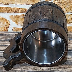 Adeptus Astartes Beer Mug, Wooden Beer Stein, Gamer Gift, Personalized Beer Stein, 40K Tankard, Custom Gift for Men, Gift for Him