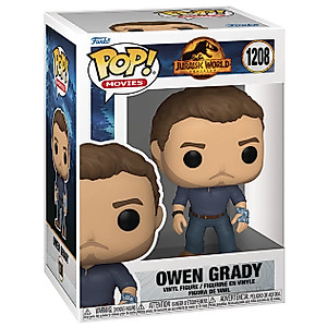 POP Jurassic World Dominion - Owen Grady Funko Vinyl Figure (Bundled with Compatible Box Protector Case), Multicolor, 3.75 inches