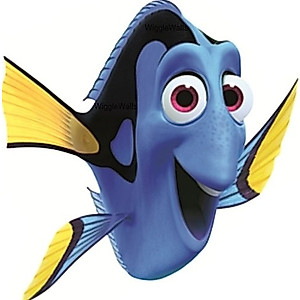 5 INCH Dory Fish Finding Nemo 2 Movie Removable Peel Self Stick Wall Decal Sticker Art Bathroom Kids Room Home Decor Boys Girls 4 inches Wide by 5 3/4 inches Tall