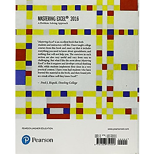 Mastering Excel 2016: A Problem-Solving Approach (2nd Edition)