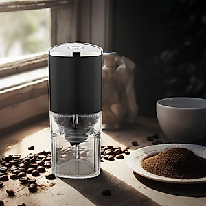 KMYC Coffee Grinder Electric Rechargeable, Bean Grinders for Espresso Coffee Maker and Spice Salt Pepper, Coarse Fine Adjustable Grinding Setting, Small Size Portable and Cordless