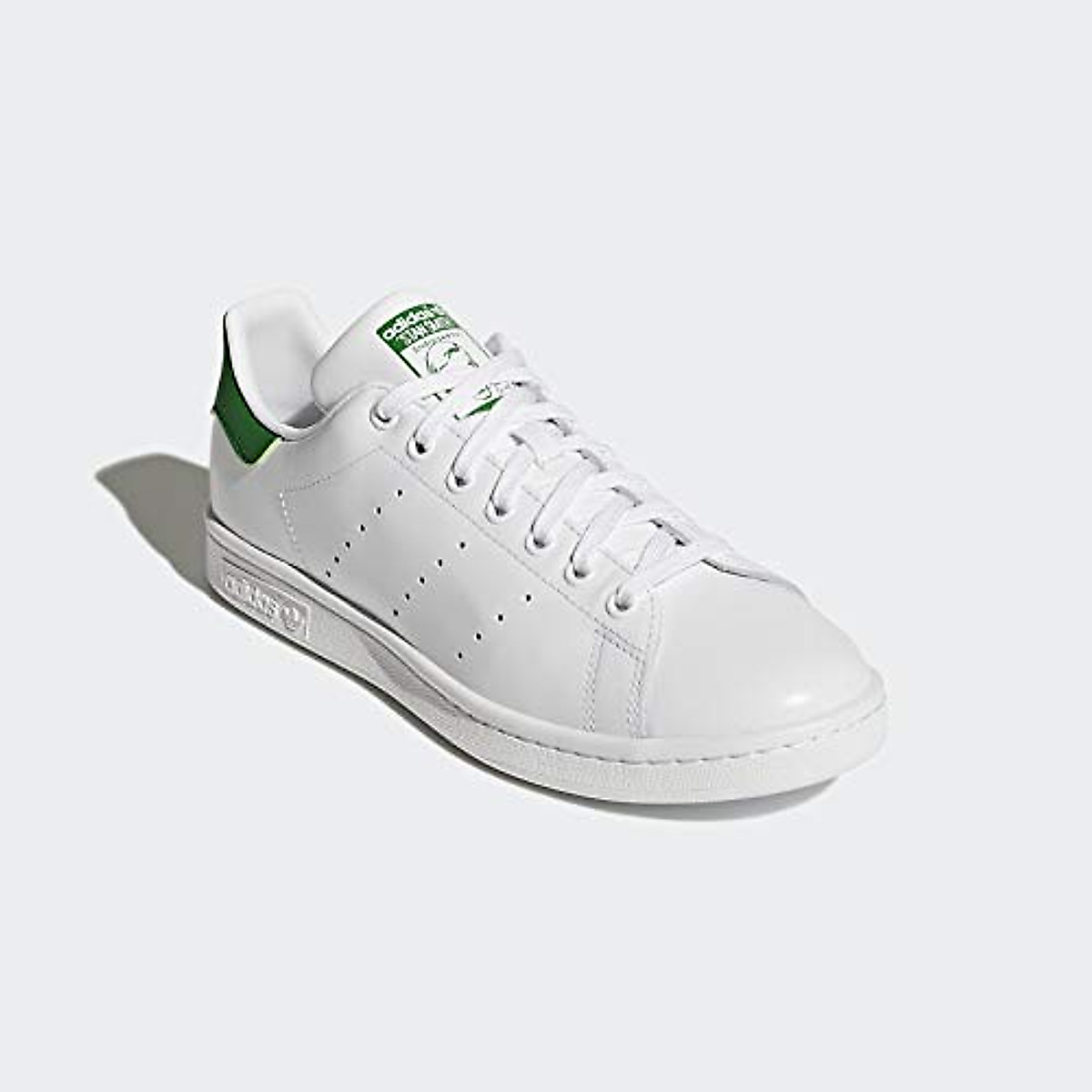 adidas Originals mens Stan Smith Sneaker, Core White/Core White/Green, 8 US