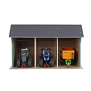 Kids Globe Farm shed for 3 Tractors Big KG610193
