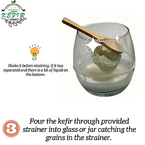 Fresh Milk Kefir Grains - 1 TBSP