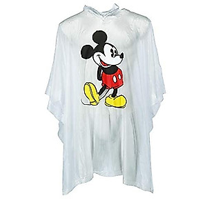 Disney Classic Mickey and Minnie Rain Poncho 2 pack set, Clear Adult