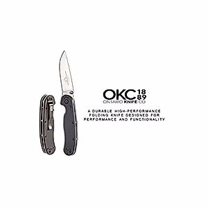 Ontario Knife Company Rat Ii Sp-Black Folding Knife, 7Inches