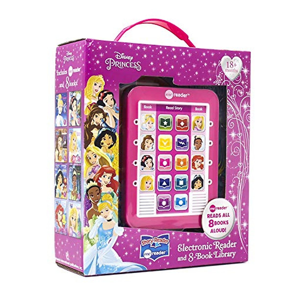 Disney Princess Cinderella, Belle, Ariel, and More!- Me Reader Electronic Reader and 8 Sound Book Library - PI Kids