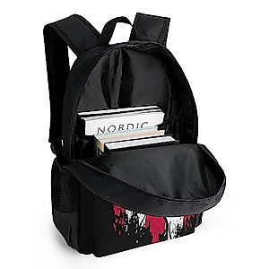 Supdreamc Durable Polyester Daypack Backpack for Sports Travel Running - Big Capacity Anti-Theft Multipurpose Carry On Bag, Flag of Puerto Rico Boricua Art Laptop Book Bag Rucksack