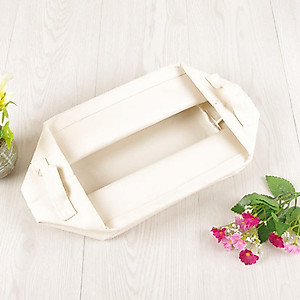 Finex 2 Pcs Set Random Patterns - White Dog Portable Collapsible silicone Rectangular Storage Bins Basket with Handles for Organizing Bathroom Home Office Toy Room Cube Shelf Closet