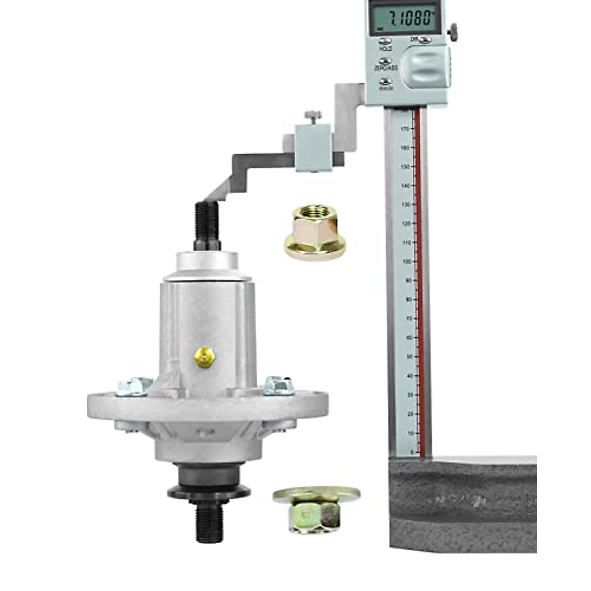 New Blade Spindle Assembly Compatible with 42" 48" Mower Deck Replaces John Deere GY20454 GY21098 GY20962 GY20867 Oregon 82-359, Stens 285-851 Includes Grease Zerk, Mounting Holes are Threaded