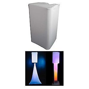 Rockville White 12" PA DJ Speaker Cover Scrim for Wedding Church Club (RSC128W)