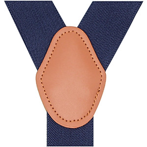 Bioterti Men’s Y-Shaped Heavy Duty Suspenders – 6 Metal Clips, Elastic Straps