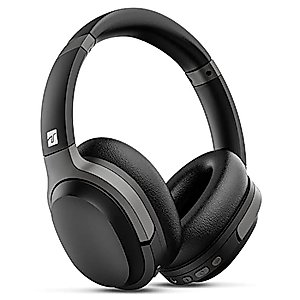 TZS Active Noise Cancelling Headphones, Wireless Over Ear Bluetooth Headphones - 50H Playtime Hi-Fi Stereo Dynamic Deep Bass, Soft Earmuffs Headset with HD Mic for Computer, Travel, Home, Office