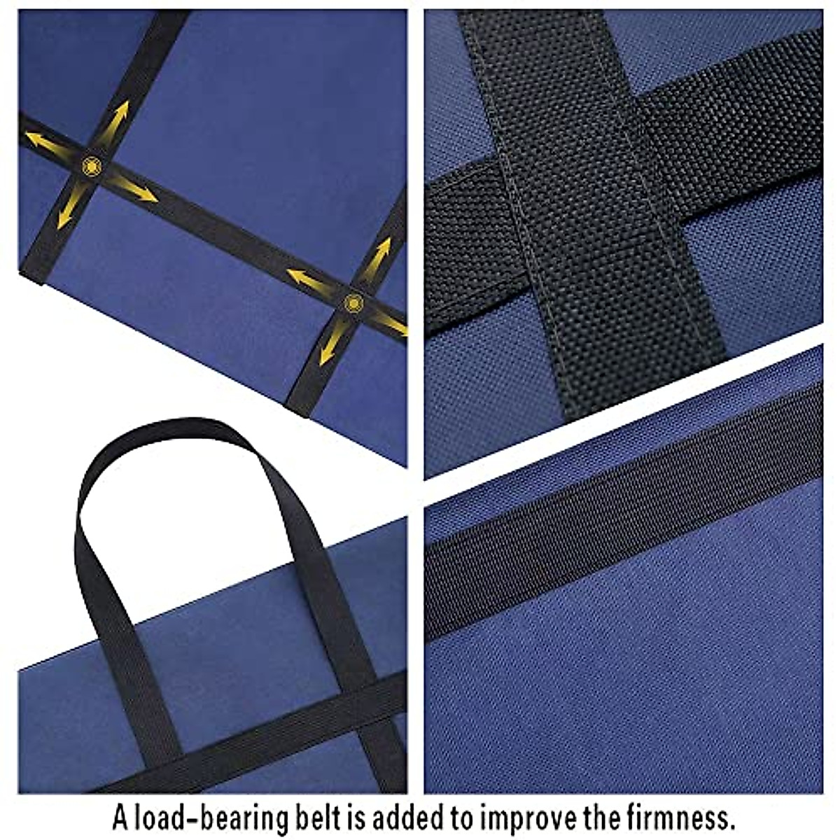 JMMBY Thickened Extra Large Storage Bag with Zippers & Carrying Handles,28 gallon,Moving Bags for household or travel.Waterproof fabric (3 Pack)