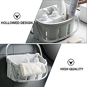Cabilock Bath Storage Basket Basket Shampooer 2 Pack Plastic Shower Organizer Plastic Bath Plastic Plastic Handle Organizer Bathroom Storage Bath Storage Plastic Containers