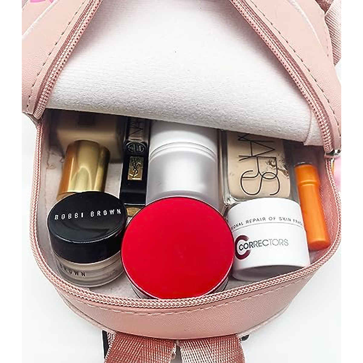 Fa-Doara Kitty Mini Backpack Purse for Women and Teens, Cute Backpack Purse with Plush Keychain, Small Backpack Wallet Pouch Purse Shoulder Bag