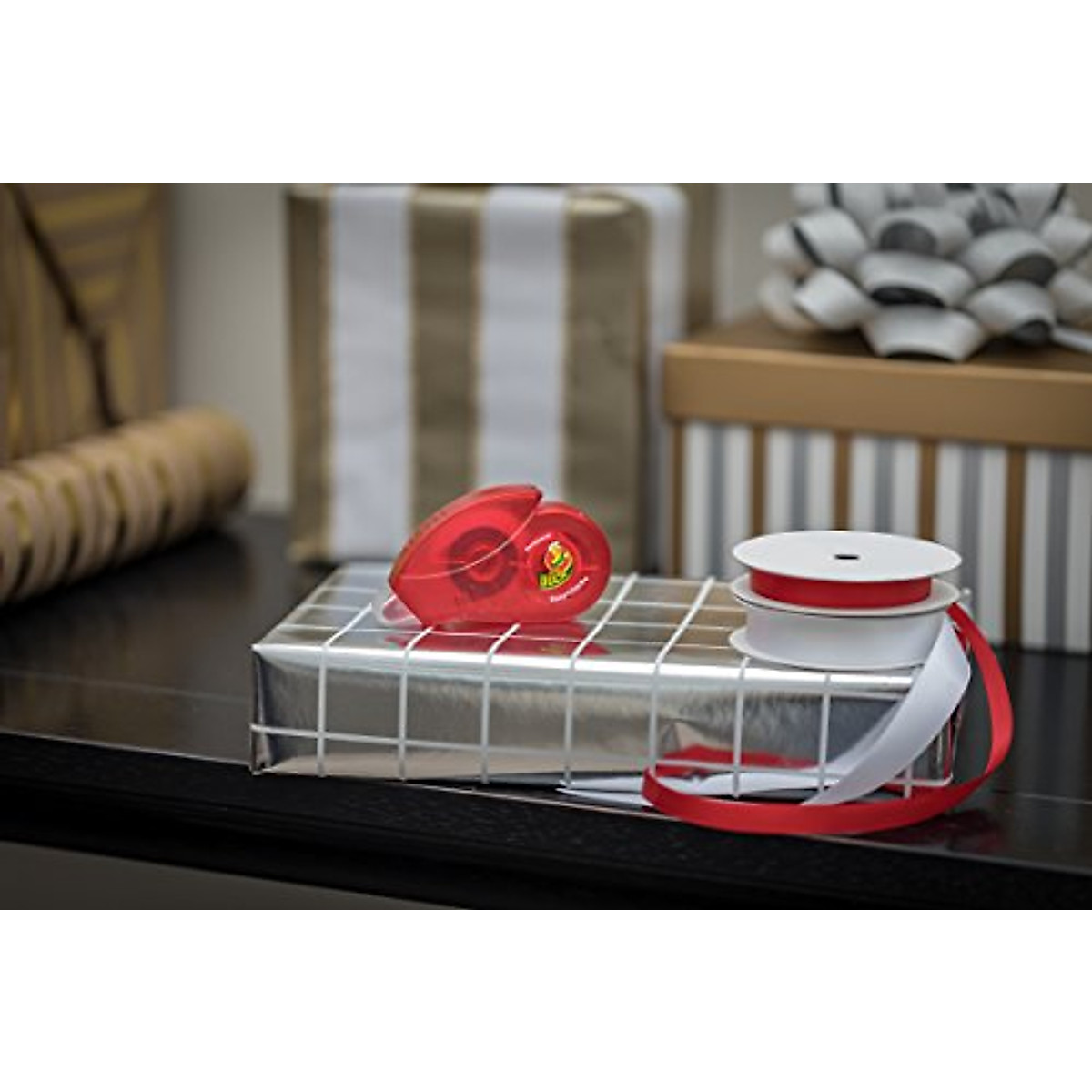 Duck Brand Easy-Stick Double Stick Adhesive Roller, 0.31 Inch x 255.6 Inches (280306)