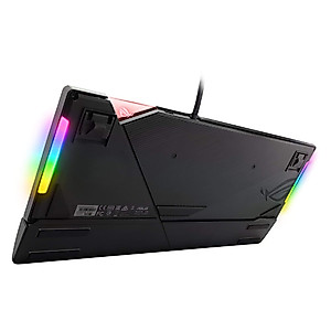 ASUS ROG Strix Flare (Cherry MX Red) Aura Sync RGB Mechanical Gaming Keyboard with Switches, Customizable Badge, USB Pass Through and Media Controls (Renewed)