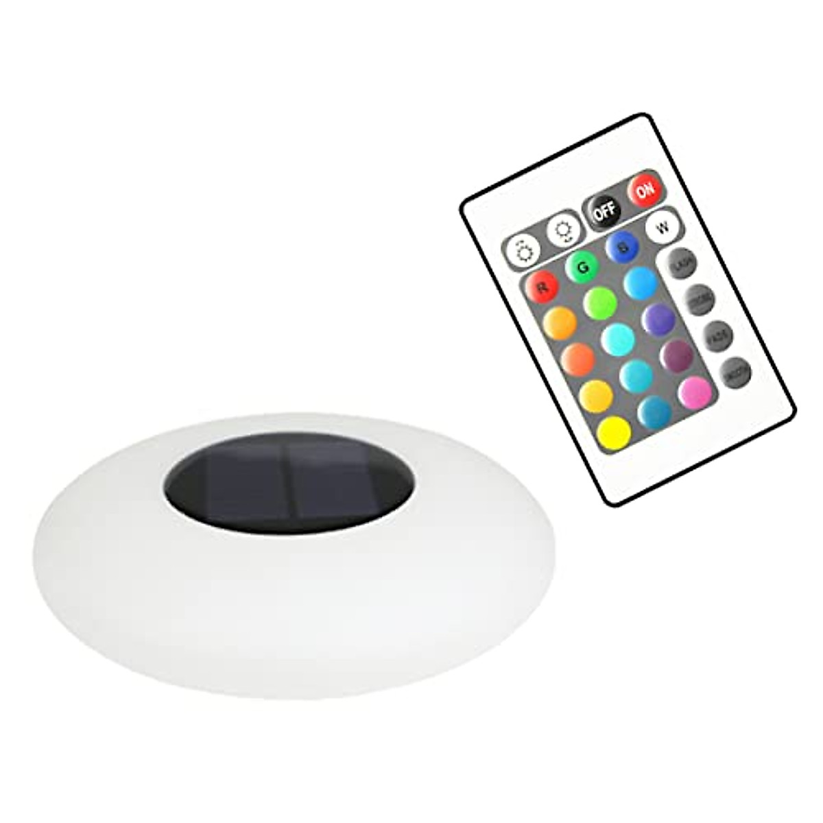 Uonlytech 2pcs Swimming Birthday Landscape Decor Lights Dish Size Decorative Valentines Light Pool Night Garden Day Pond Shape Solar Party Supplies Powered Toys Wedding Control Bath Outdoor