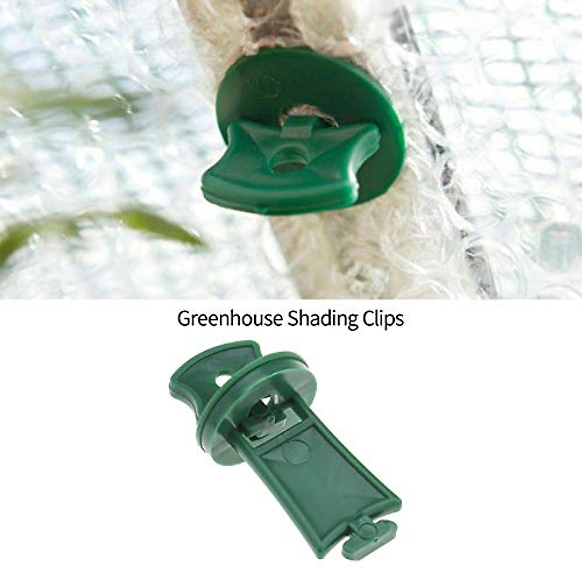 Creative-Idea 50 Set Greenhouse Support Clip,for Bubble Wrap Sunshade Net Insulation Shading Winter Summer