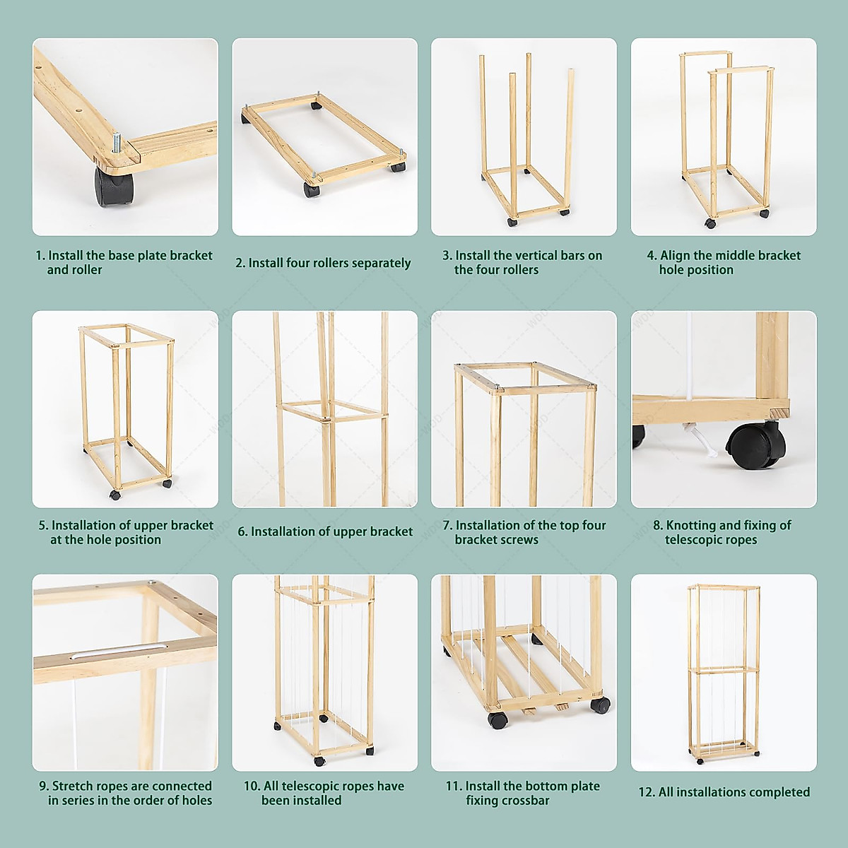 ear&ear Stuffed Animal Zoo Storage, Wood Extra Large Stuffed Animal Storage Basket, Stuffed Animal Organizer, Girls Boys Toy Organizer Holder(Comes with pulleys/wooden base)