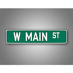 SignsAndTagsOnline Custom 4"x18" Green Street Sign Personalized Novelty Any Text Any Name Green Road Sign