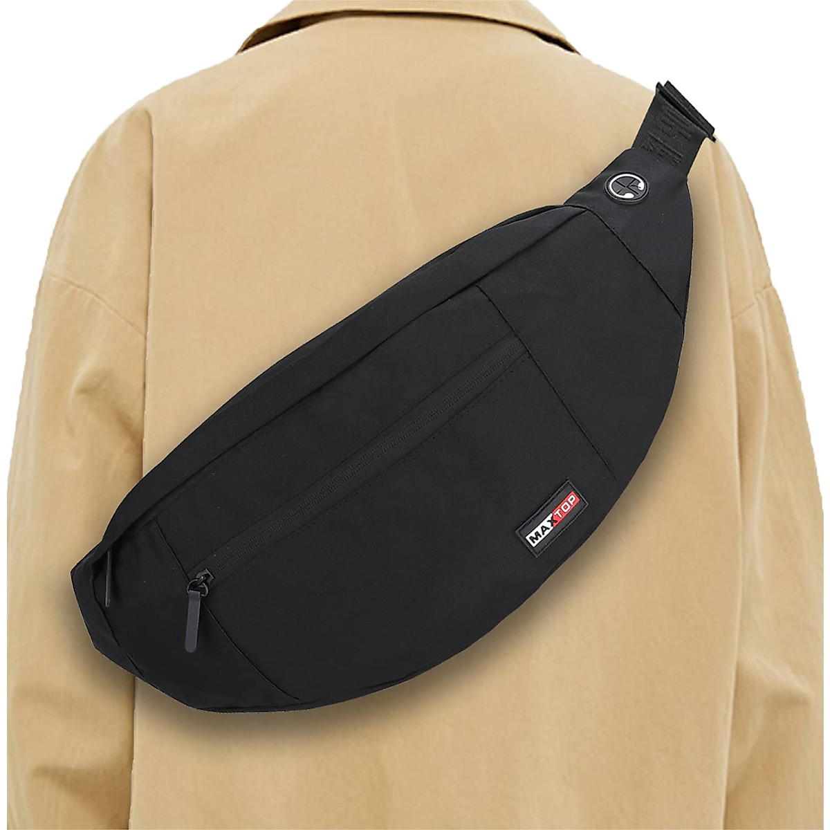 MAXTOP Sling Bag Super Large Fanny Pack for Women Men Crossbody Sling Backpack Travel Hiking Chest Bag