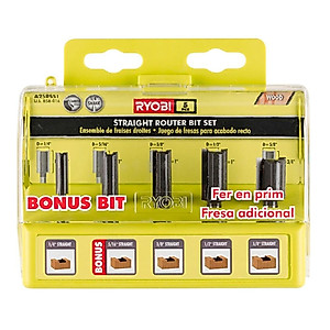 5PC STRAIGHT ROUTER BIT SET