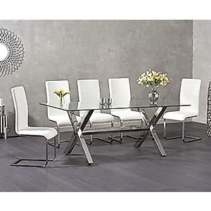 Fab Glass and Mirror Clear Tempered Top 24"x48" Rectangle 1/2" Thick with Flat Edge Radius Corner Replacement Dining, Coffee, Patio Table, Tabletop Protectors by Fab Glass, 24" X 48"