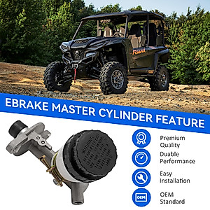 M MATI Brake Master Cylinder for Yamaha Rhino 700 Viking 700 Wolverine 700 850 1000 2006-2023 YXR700/YXM700/YXC700/YXE70/YXE85/YXF85/YXE10/YXF10 2PG-2583T-00-00 5B4-2583T-00-00