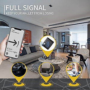 Mens Wallet for Apple AirTag, RFID Blocking Minimalist Front Pocket Air Tag Wallet, Large Bifold Mens Wallet RFID Blocking with ID Windows